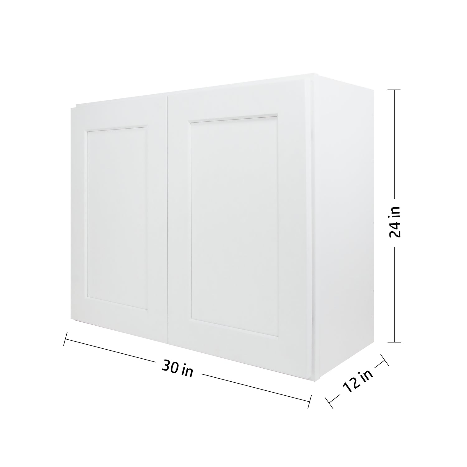 W3024 Shaker White Wall Bridge Cabinet – HOMLUX